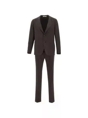 Tagliatore Tailored Wool Suit - Brown