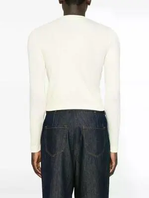 Jacquemus Logo-patch Long-sleeve T-shirt - Neutrals
