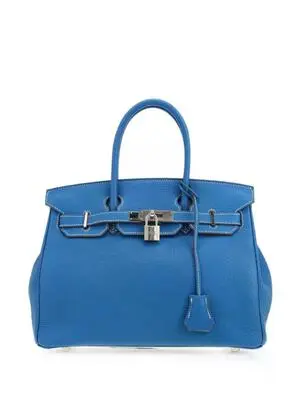 Hermès 2011 30 Birkin Tote Bag - Blue