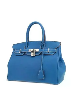 Hermès Hermès 2011 Birkin 30 Tote Bag Blue