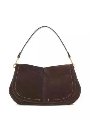 GIANNI CHIARINI Helena Round Suede Shoulder Bag