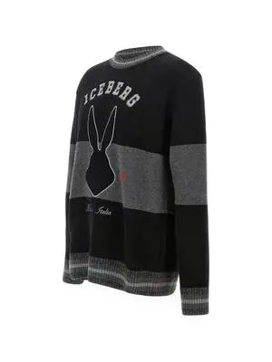 Iceberg Bugs Bunny Striped Sweater