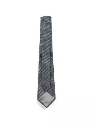 Giorgio Armani Chevron-patterned Silk Tie