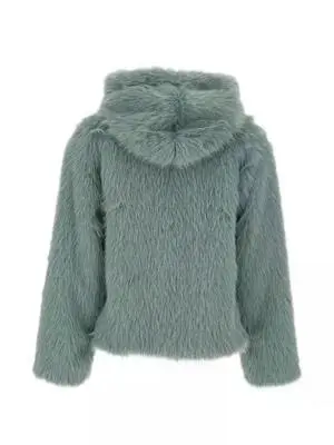 KAOS Hooded Faux-fur Jacket - Green