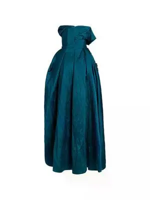 Erdem Embroidered Textured Gown