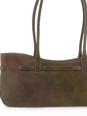 MARGESHERWOOD Knotted Leather Shoulder Bag - Brown