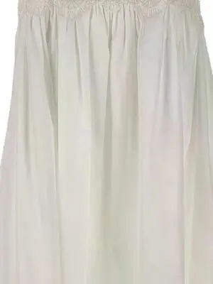 MAURIZIO MYKONOS Sleeveless Floral Lace Maxi Dress - White