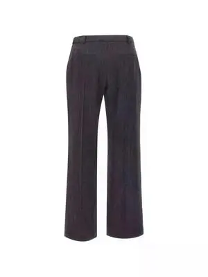 Eleventy Pressed-crease Straight-leg Trousers