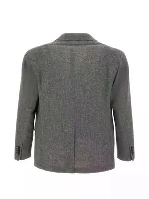 Tagliatore Herringbone Double-breasted Blazer - Grey