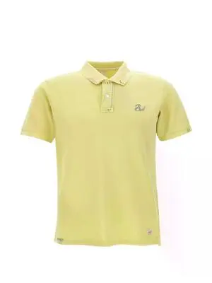 BOB Basic Embroidered-logo Polo Shirt - Yellow