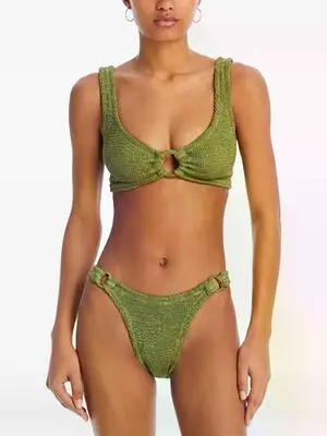 Hunza G Hallie Ring-detail Bikini - Green