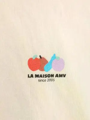 American Vintage Light Beige Logo Detail T-shirt