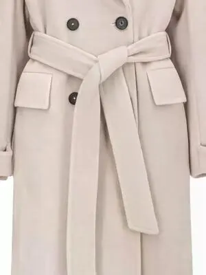 Isaia Belted Double-breasted Coat