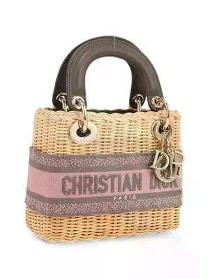 Dior 2020s Lady Wicker Mini Bag