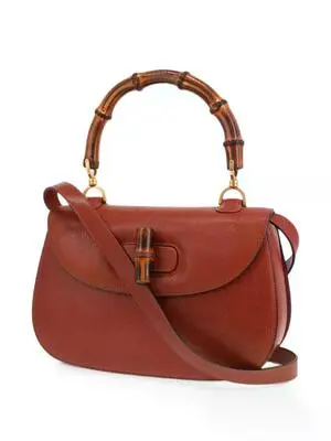 Gucci 1990's Bambou Grained Tote Bag