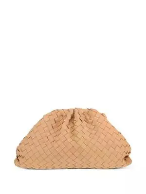 Bottega Veneta Pouch Intrecciato Clutch Bag - Neutrals