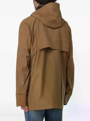 K-WAY Erhal Hooded Flap-pocket Coat - Brown