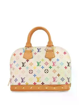 LOUIS VUITTON Alma Monogram Tote Bag - White