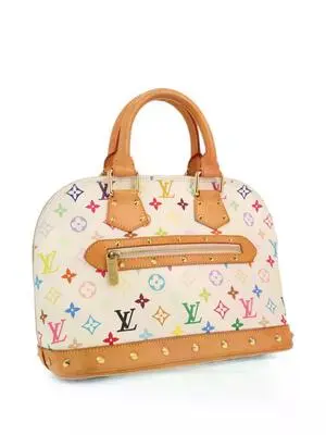 LOUIS VUITTON Alma Monogram Tote Bag - White