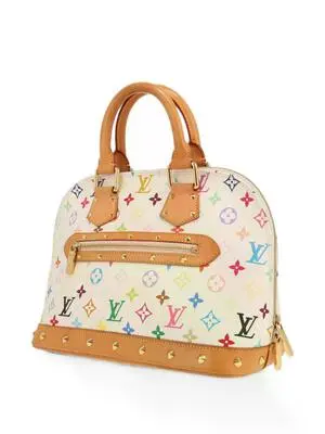LOUIS VUITTON Alma Monogram Tote Bag - White