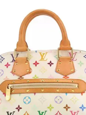 LOUIS VUITTON Alma Monogram Tote Bag - White