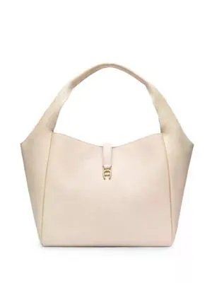 AIGNER Medium Zaira Logo-plaque Tote Bag