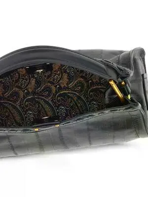 GIANNI CHIARINI Aurora Eel-print Shoulder Bag