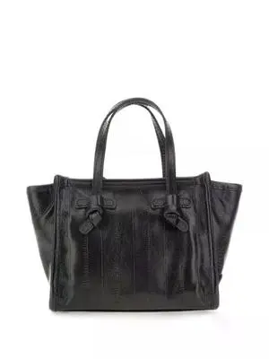 MARCELLA CLUB Miss Marcella Eel-print Tote Bag - Black