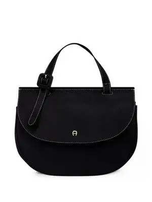AIGNER Miranda Buckled Tote Bag - Black