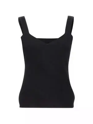 KAOS V-neck Knitted Top - Black