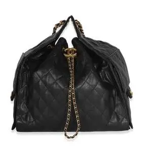 CHANEL Chanel Quilted Caviar Medium 25 Hobo