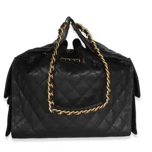 Chanel Quilted Caviar 25 Hobo