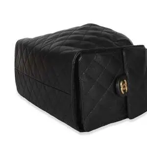 Chanel Quilted Caviar 25 Hobo - Black