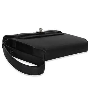 Hermès Epsom Kelly Depeches 25 Clutch With Palladium Hardware