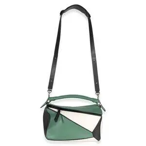 Loewe Multicolor Calfskin Puzzle Bag - Green