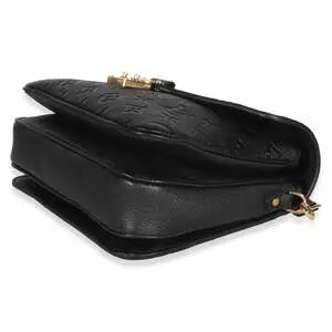 LOUIS VUITTON Monogram Empreinte Pochette Metis Shoulder Bag - Black