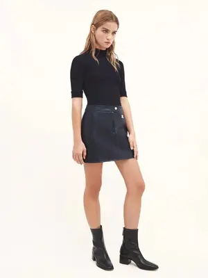 COURREGES Courrèges Reedition Logo Patch Mini Skirt