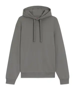 Hugo Boss Cotton-terry Hoodie With Logo Print
