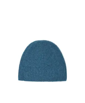 Dries Van Noten Ribbed Knit Beanie Hat - Blue