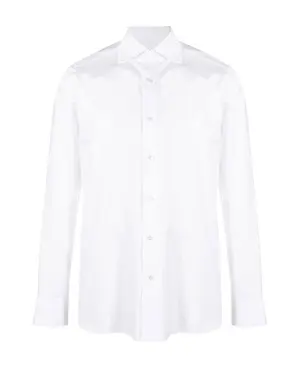 Zegna Button-up Curved Hem Shirt
