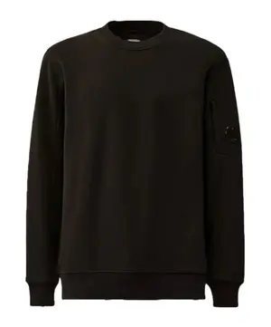 C.P. COMPANY Logo Detail Sweatshirt - Black
