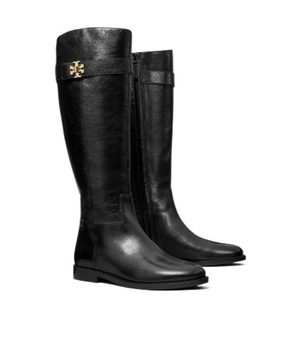 Tory Burch Logo Plaque Boots