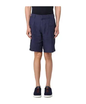 Zegna Pleated Linen Bermuda Shorts - Multicolor