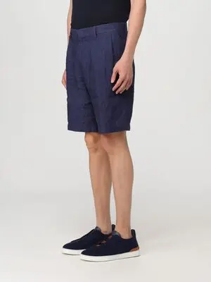 Zegna Pleated Linen Bermuda Shorts