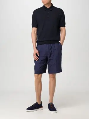 Zegna Pleated Linen Bermuda Shorts