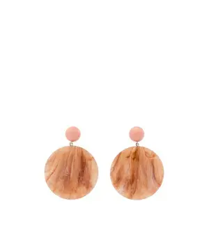 Emporio Armani Marble-effect Drop Earrings - Pink