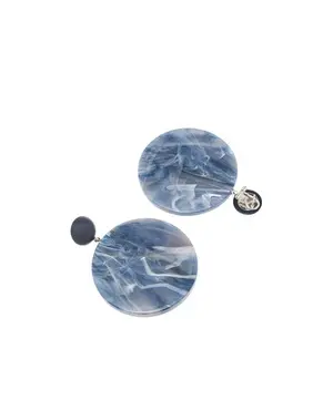 Emporio Armani Marbled-effect Drop Earrings