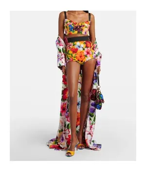 Dolce & Gabbana Floral Silk-blend Shorts