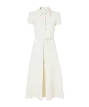 Fendi Long A-line Dress - Ivory