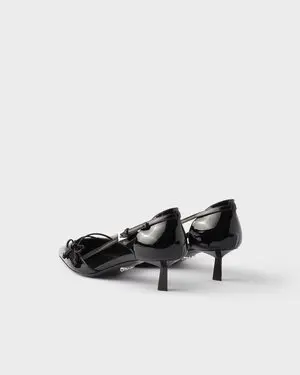 Prada Open Side Patent Leather Pumps